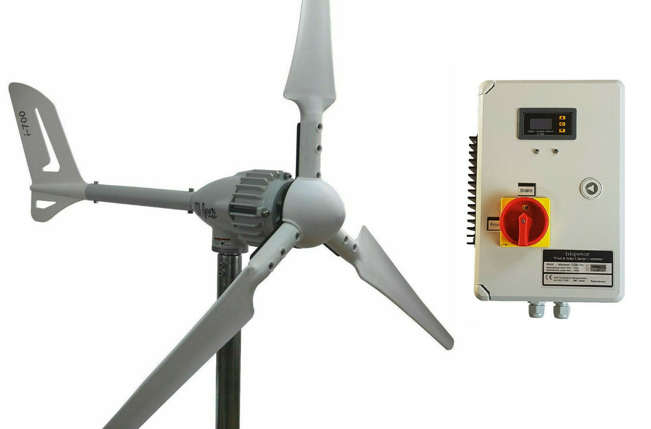 Kit i-1000W 48V Wind Turbine Wind Generator & Hybrid Charge Controller ...